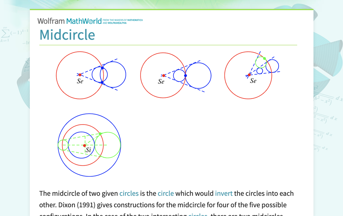 Midcircle -- from Wolfram MathWorld