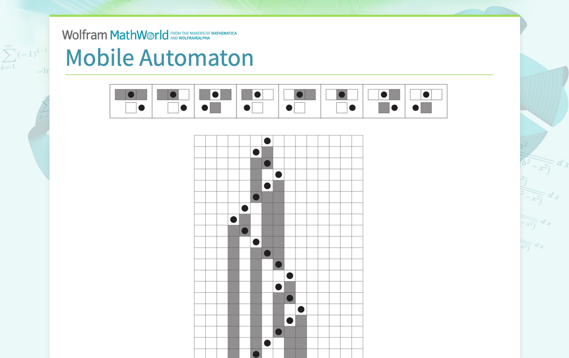 Mobile Automaton From Wolfram Mathworld