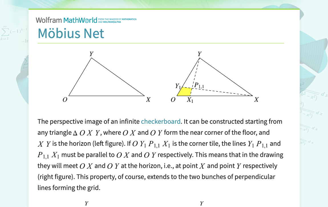 Möbius Net -- from Wolfram MathWorld