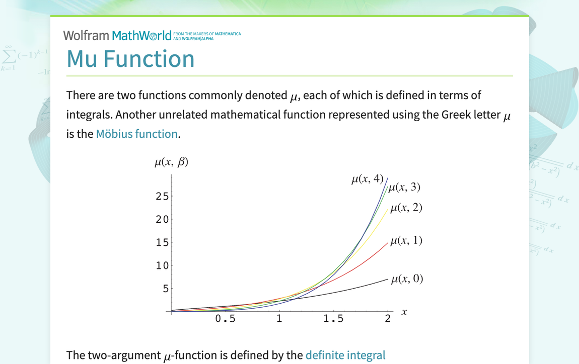 Mu Function -- from Wolfram MathWorld
