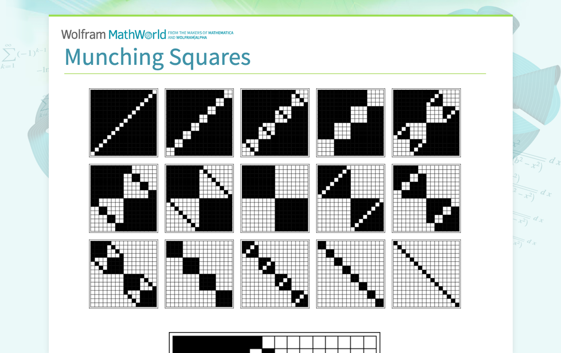 Munching Squares -- from Wolfram MathWorld