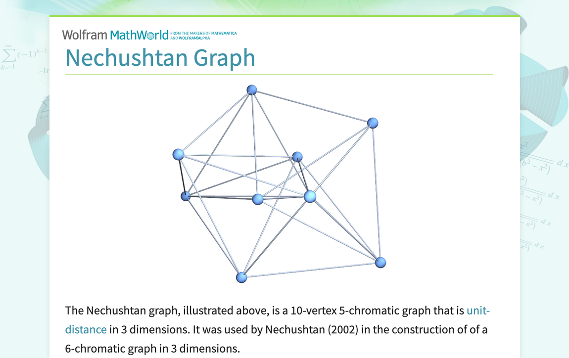 Nechushtan Graph -- from Wolfram MathWorld