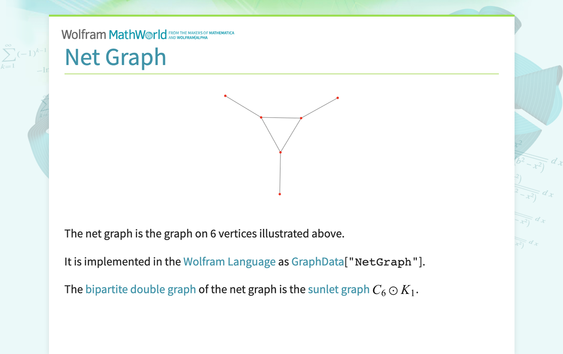 Net Graph -- from Wolfram MathWorld