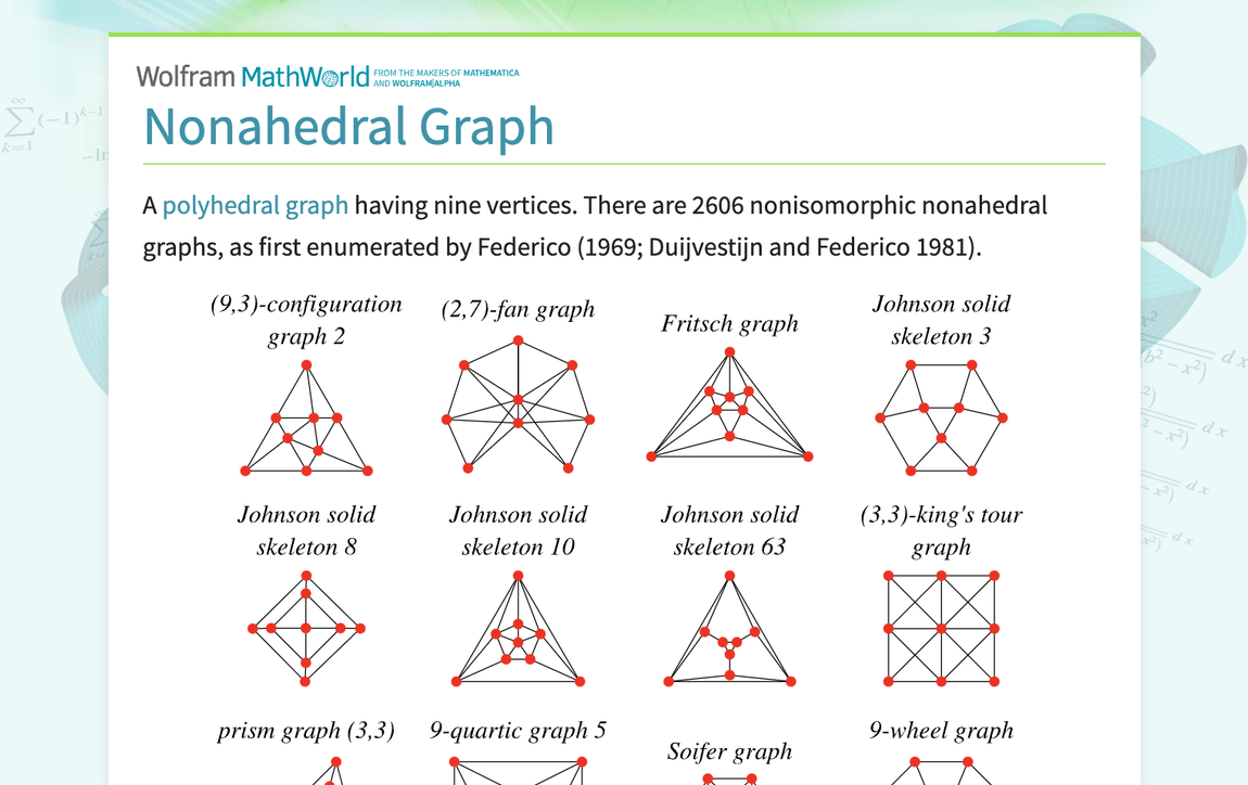 Nonahedral Graph -- from Wolfram MathWorld