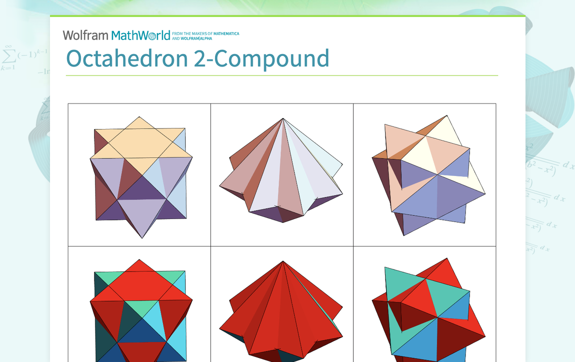 Octahedron 2-Compound -- from Wolfram MathWorld