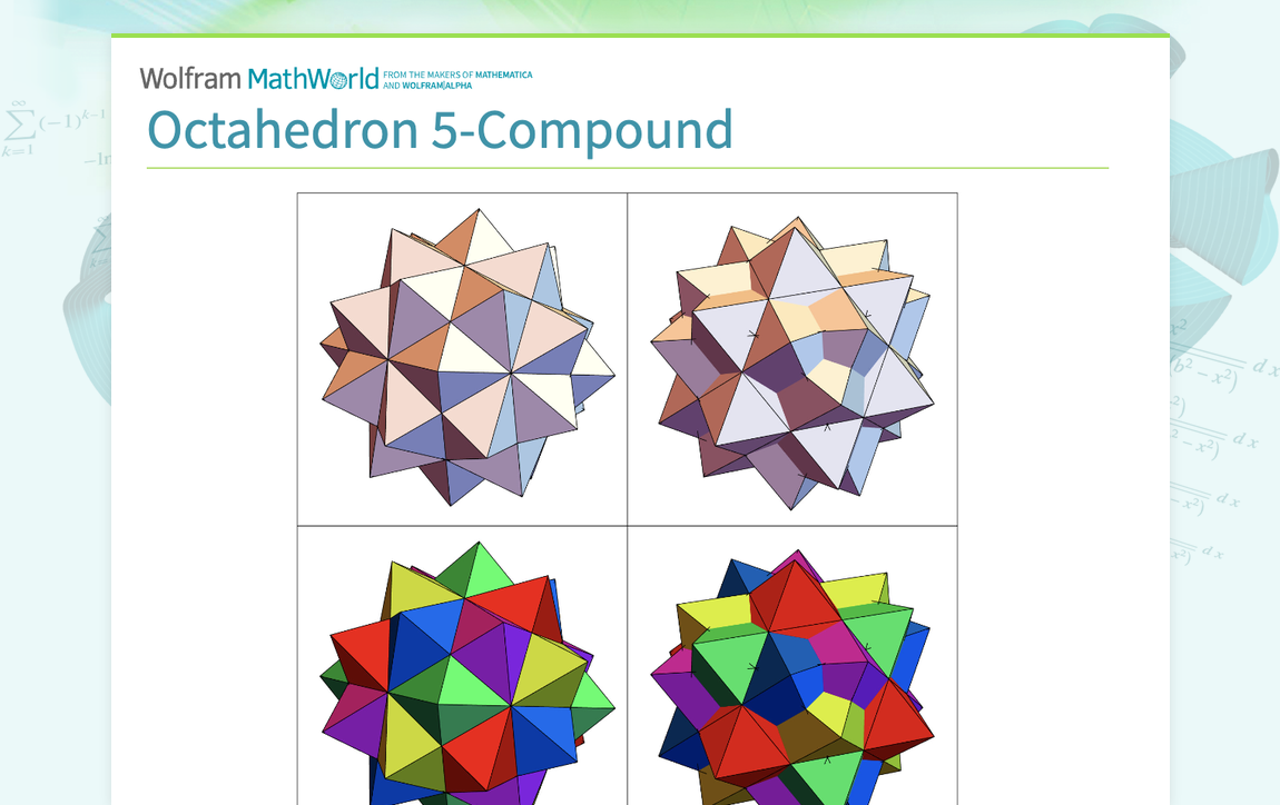 Octahedron 5-Compound -- from Wolfram MathWorld