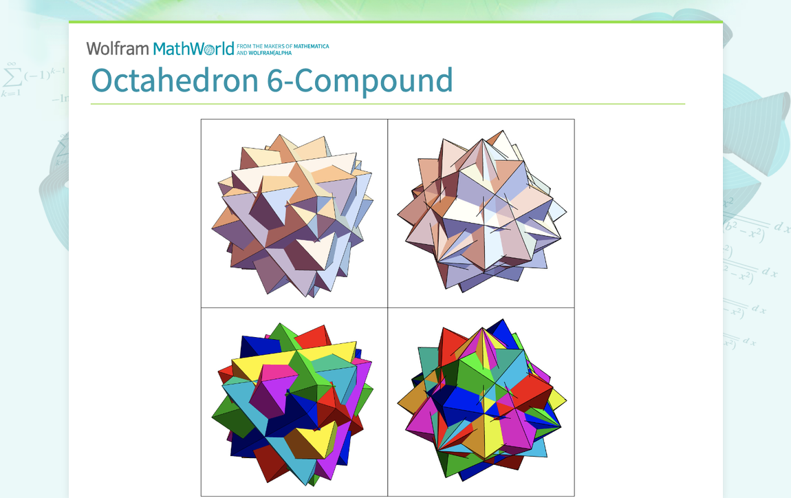 Octahedron 6-Compound -- from Wolfram MathWorld
