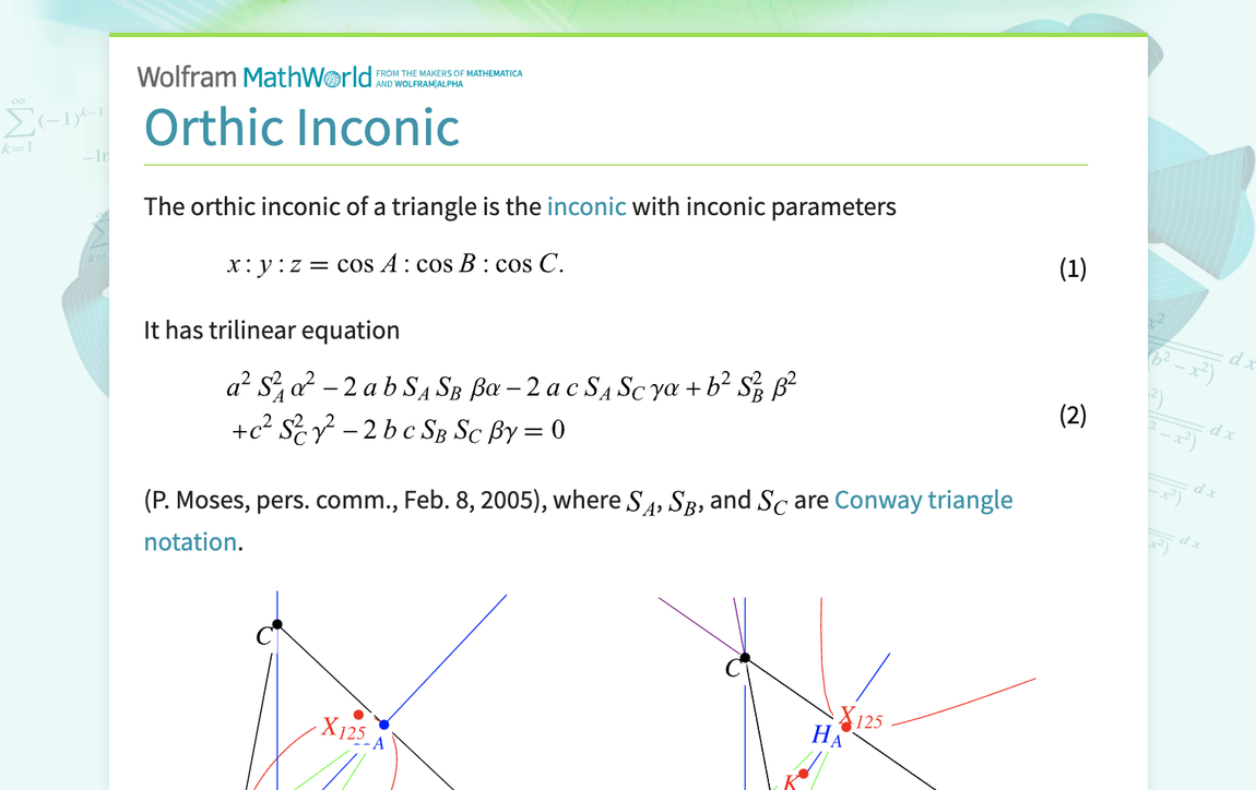 Orthic Inconic -- from Wolfram MathWorld