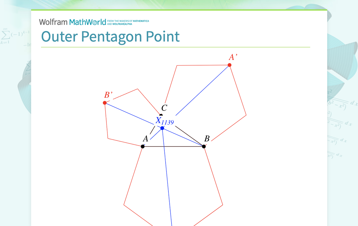 Outer Pentagon Point -- from Wolfram MathWorld