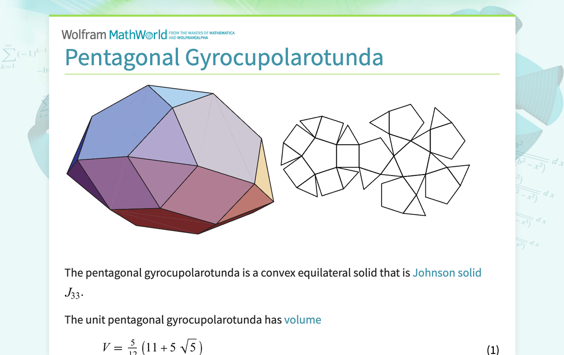 Pentagonal Gyrocupolarotunda -- from Wolfram MathWorld