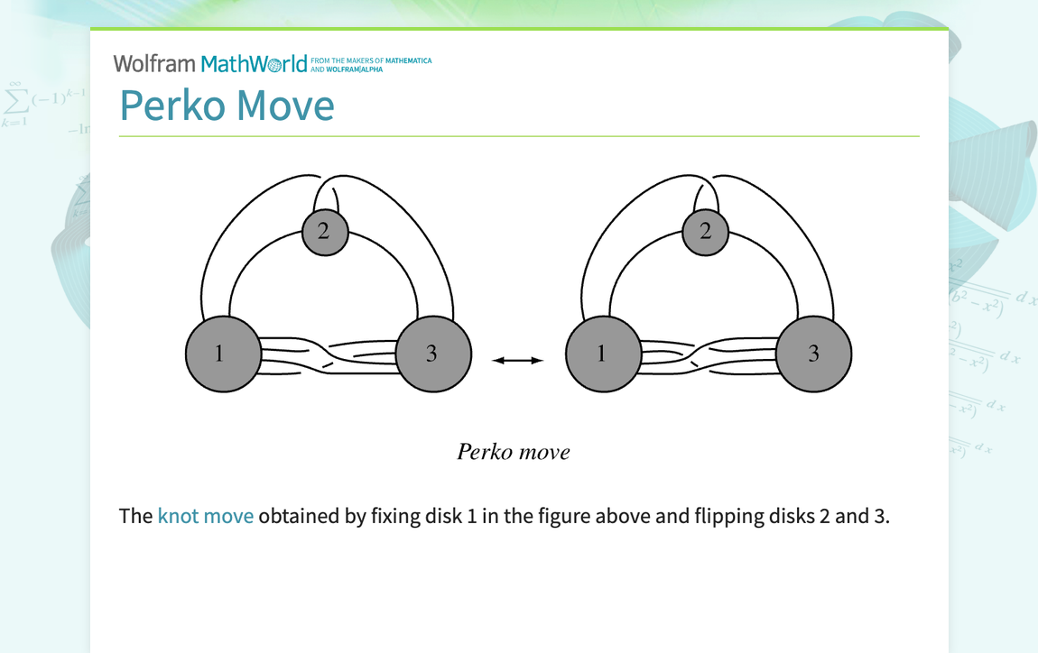 Perko Move -- from Wolfram MathWorld