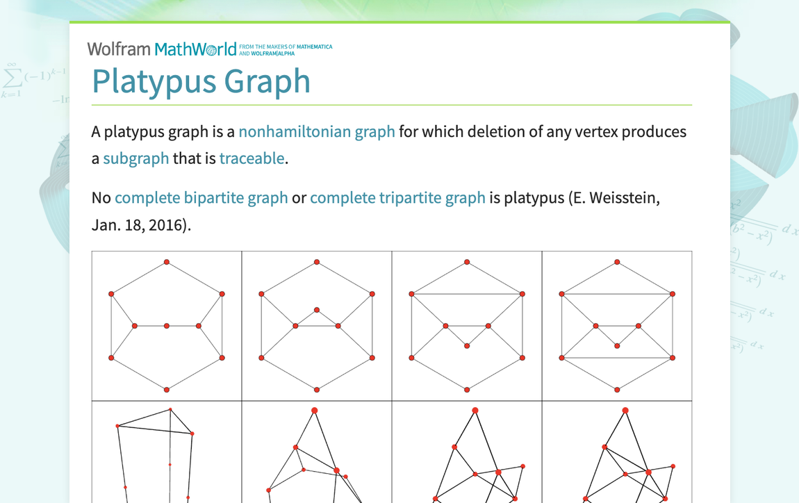 Platypus Graph -- from Wolfram MathWorld