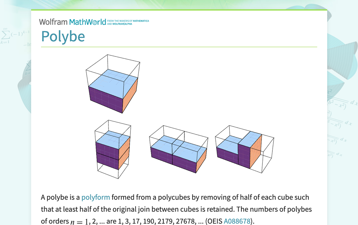 Polybe -- from Wolfram MathWorld