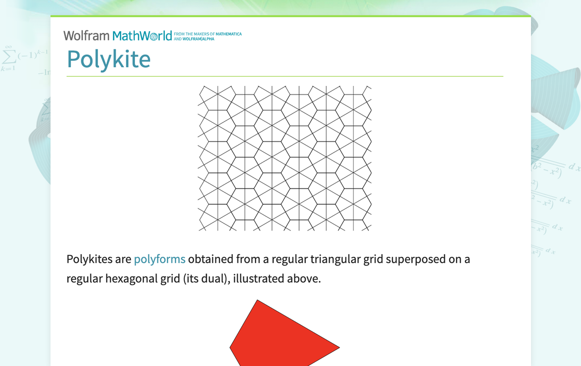 Polykite -- from Wolfram MathWorld