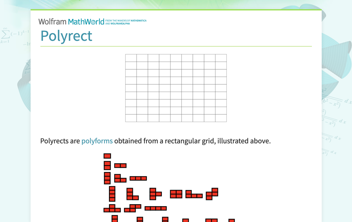 Polyrect -- from Wolfram MathWorld
