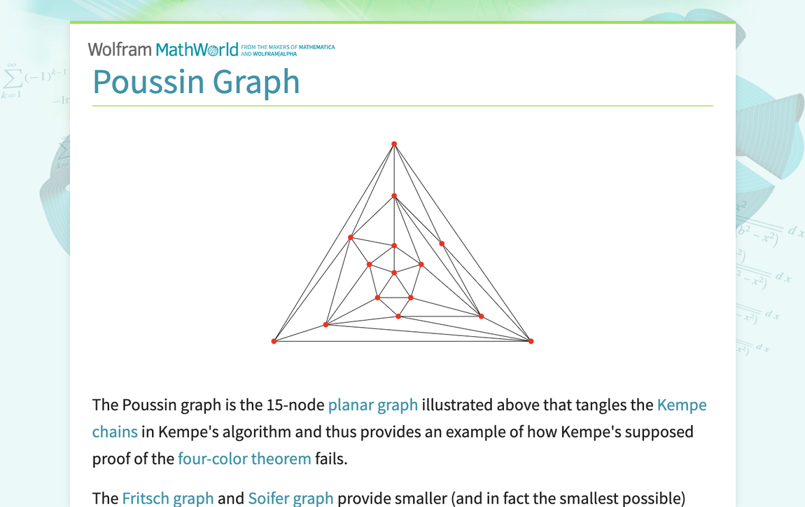 Poussin Graph -- from Wolfram MathWorld