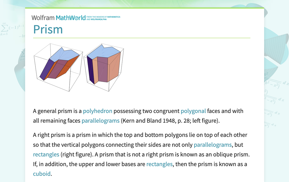 Prism -- from Wolfram MathWorld