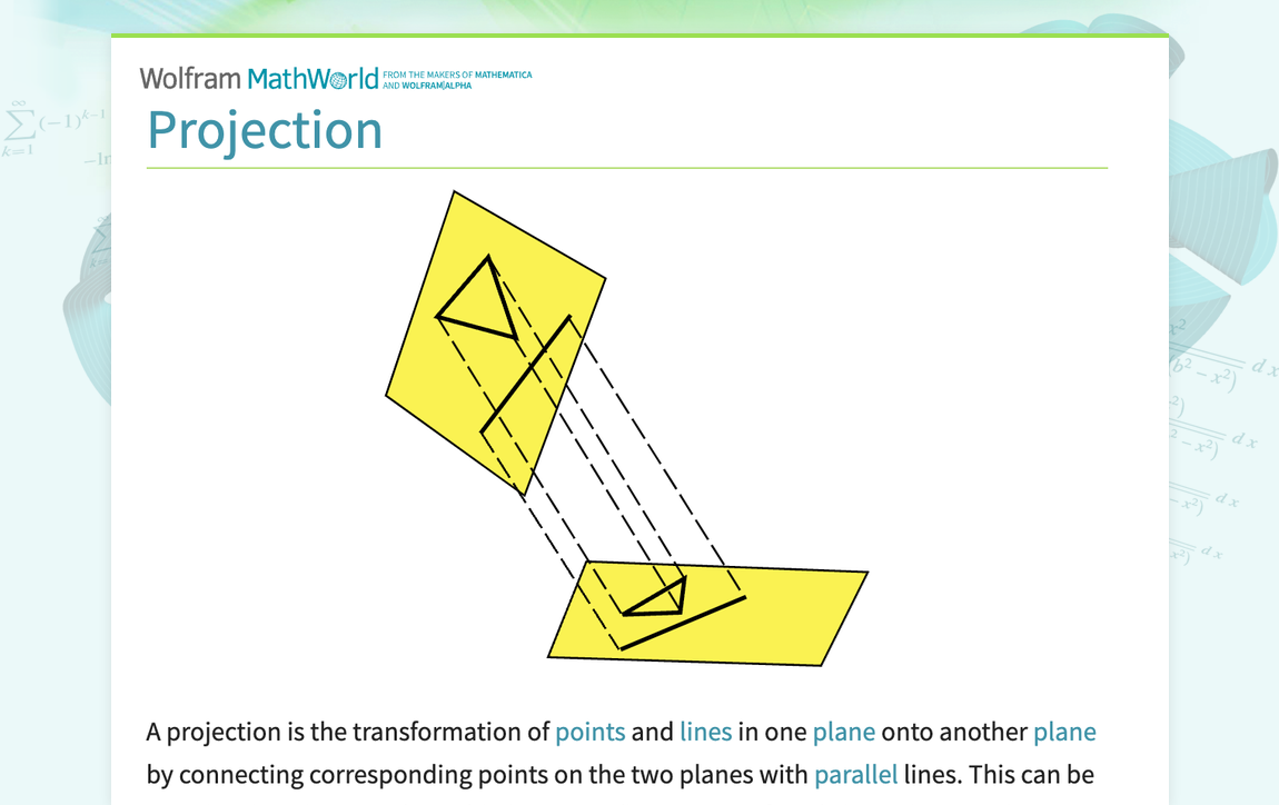 Vector Projection Mathworld