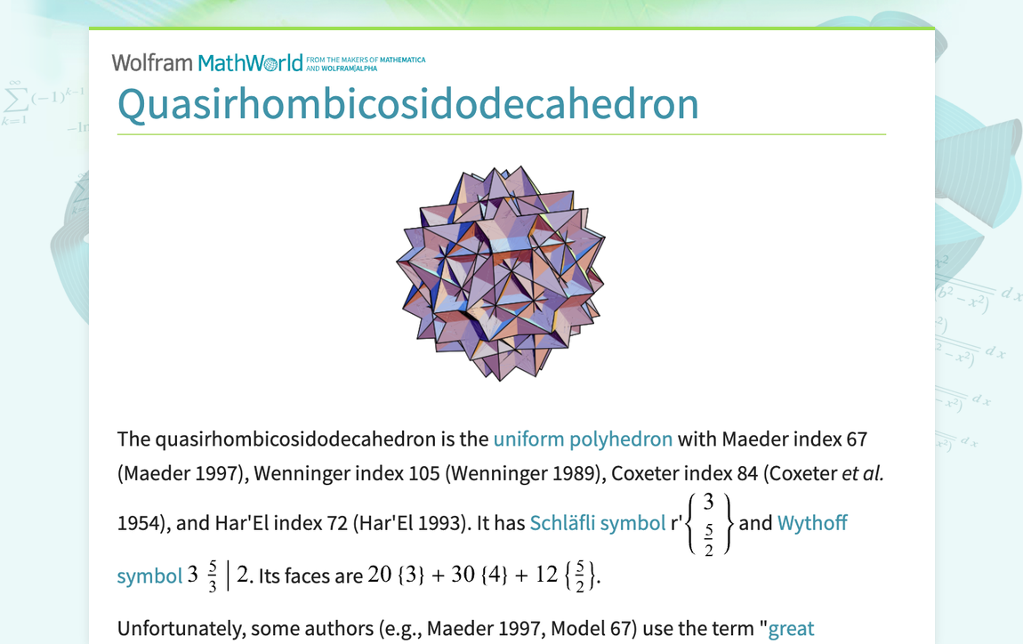 Quasirhombicosidodecahedron -- from Wolfram MathWorld