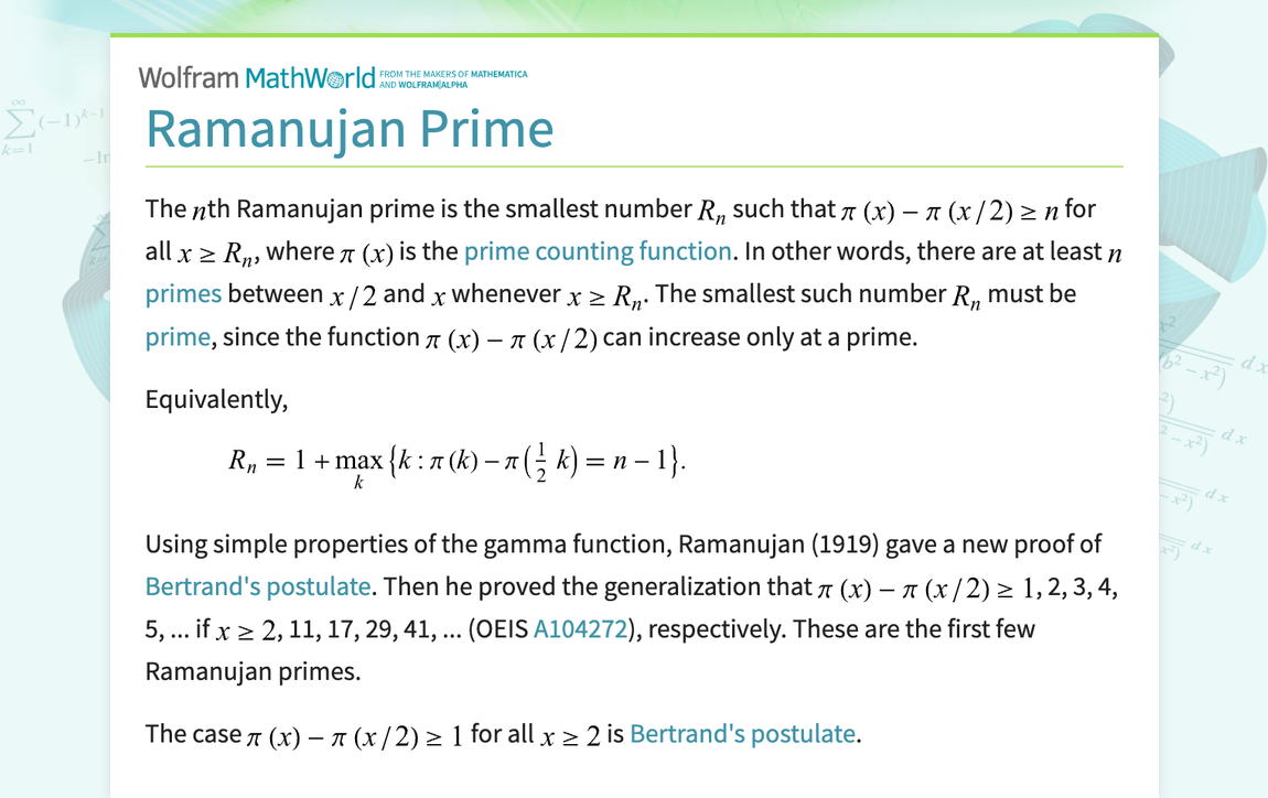 Ramanujan Prime