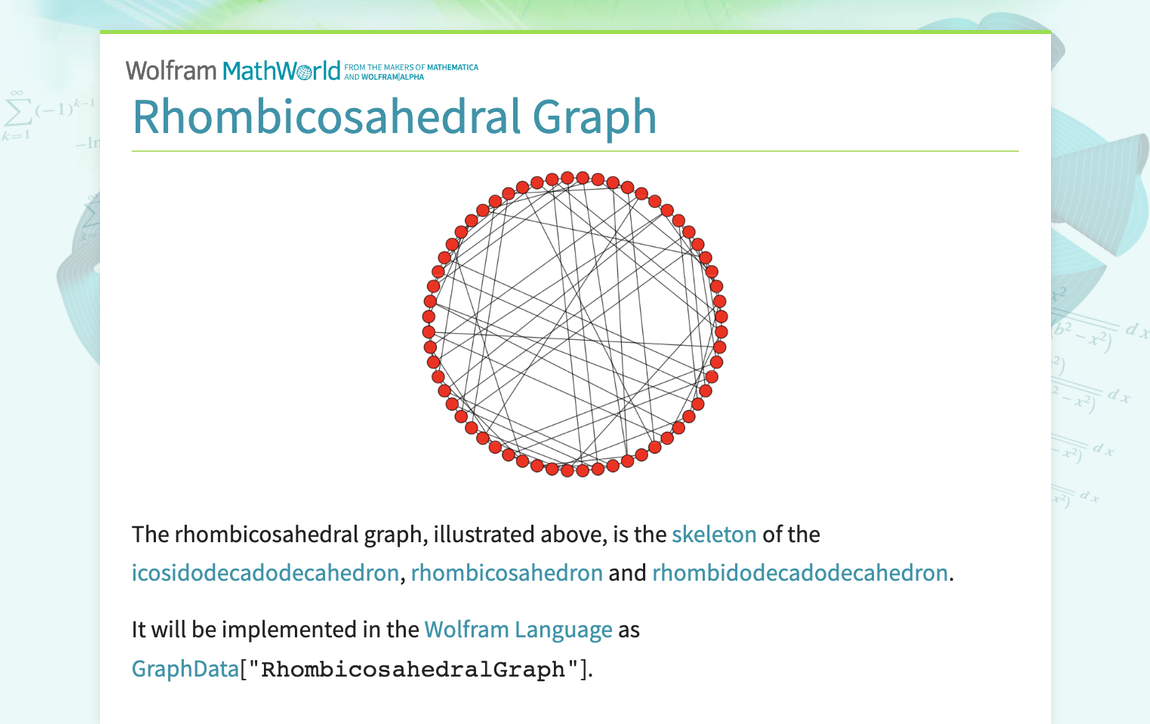 Rhombicosahedral Graph -- from Wolfram MathWorld