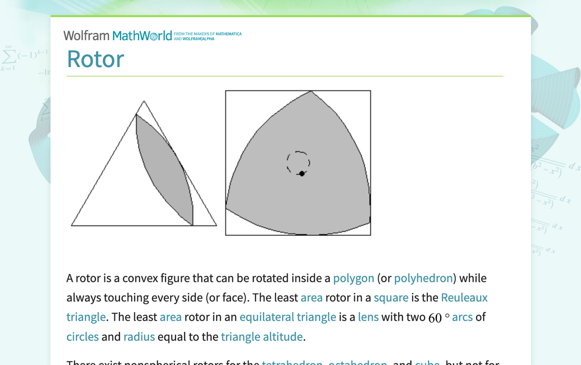 Rotor -- from Wolfram MathWorld