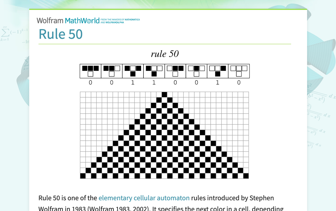 Rule 50 -- from Wolfram MathWorld