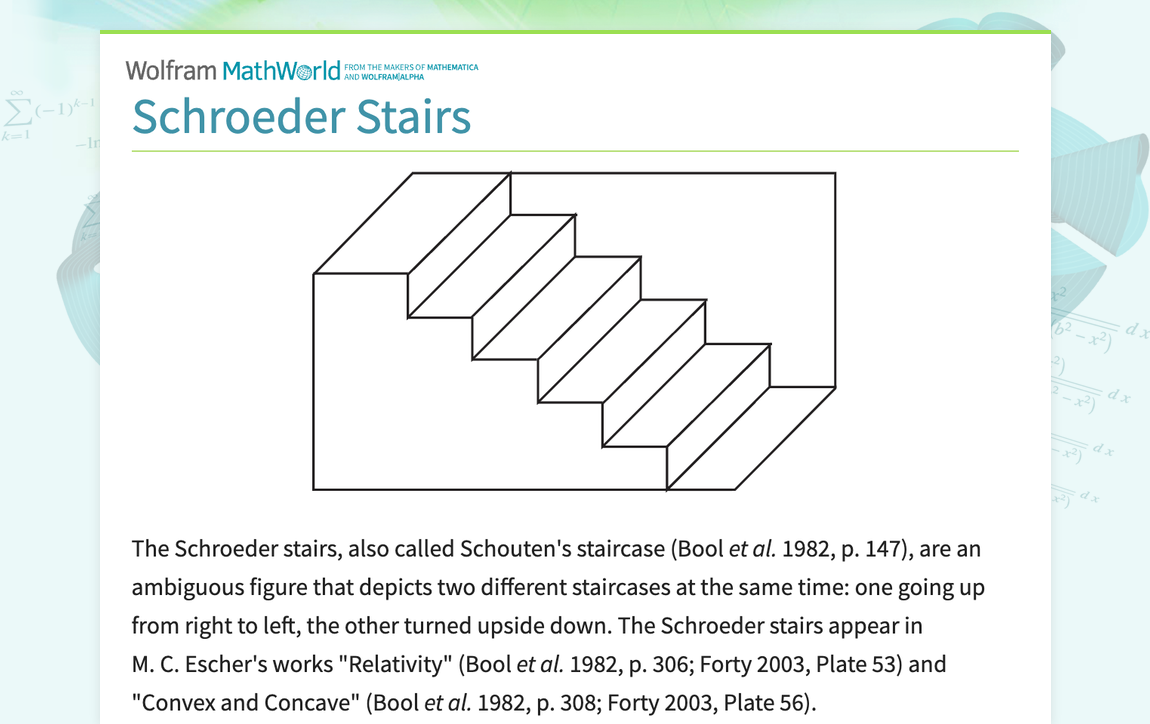Schroeder Stairs -- from Wolfram MathWorld
