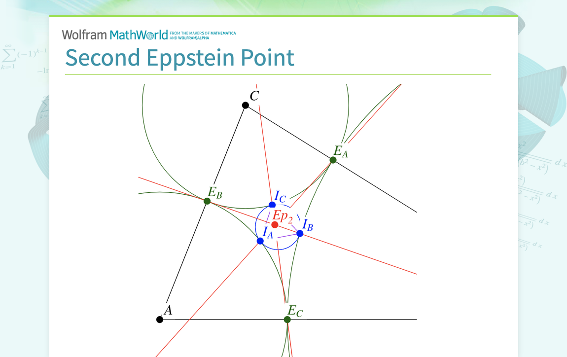 Second Eppstein Point -- from Wolfram MathWorld