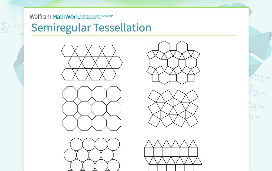 Regular Polygon Tessellations