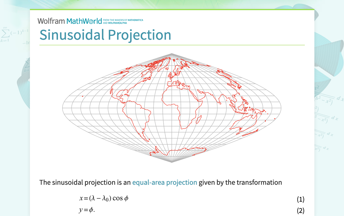 Sinusoidal Projection Plot Raster In Synusoidal Projection In Python