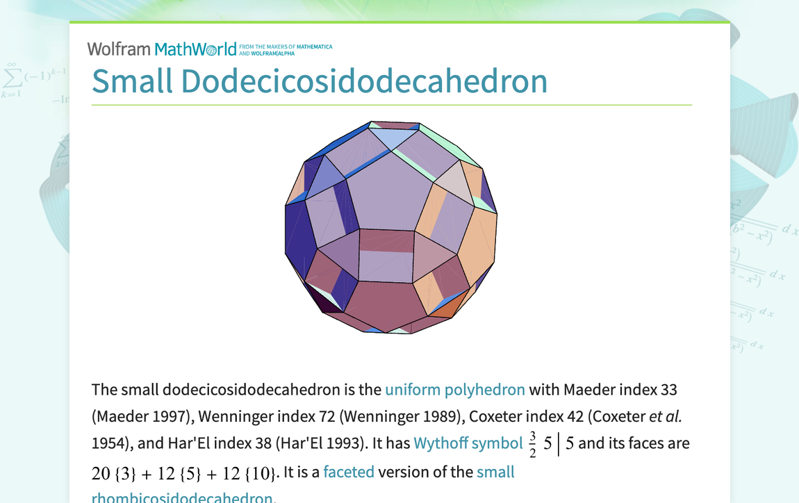 Small Dodecicosidodecahedron -- from Wolfram MathWorld