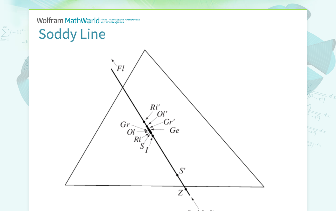 Soddy Line -- from Wolfram MathWorld