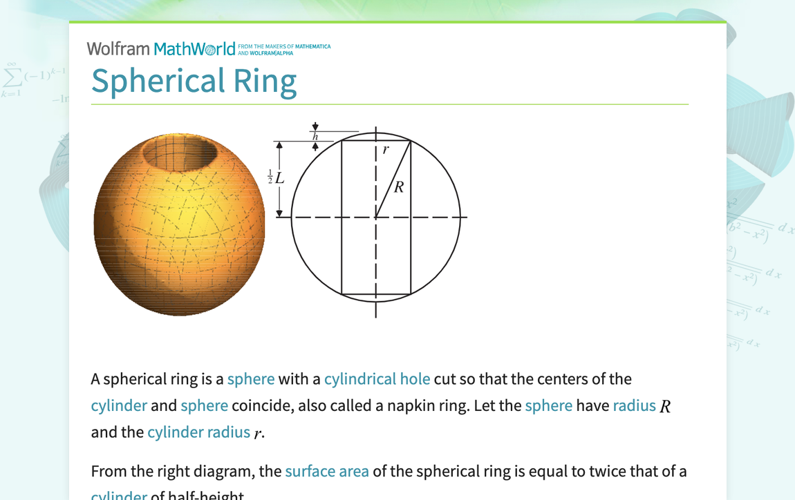 Spherical Ring -- from Wolfram MathWorld