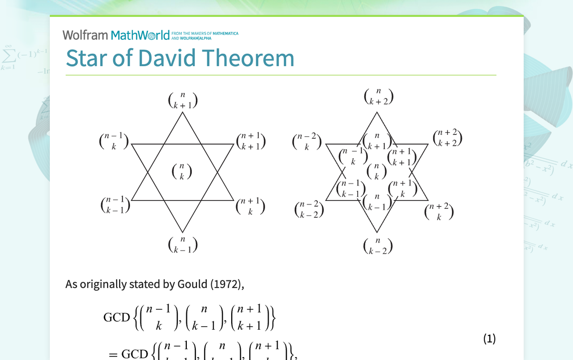 Star of David Theorem -- from Wolfram MathWorld