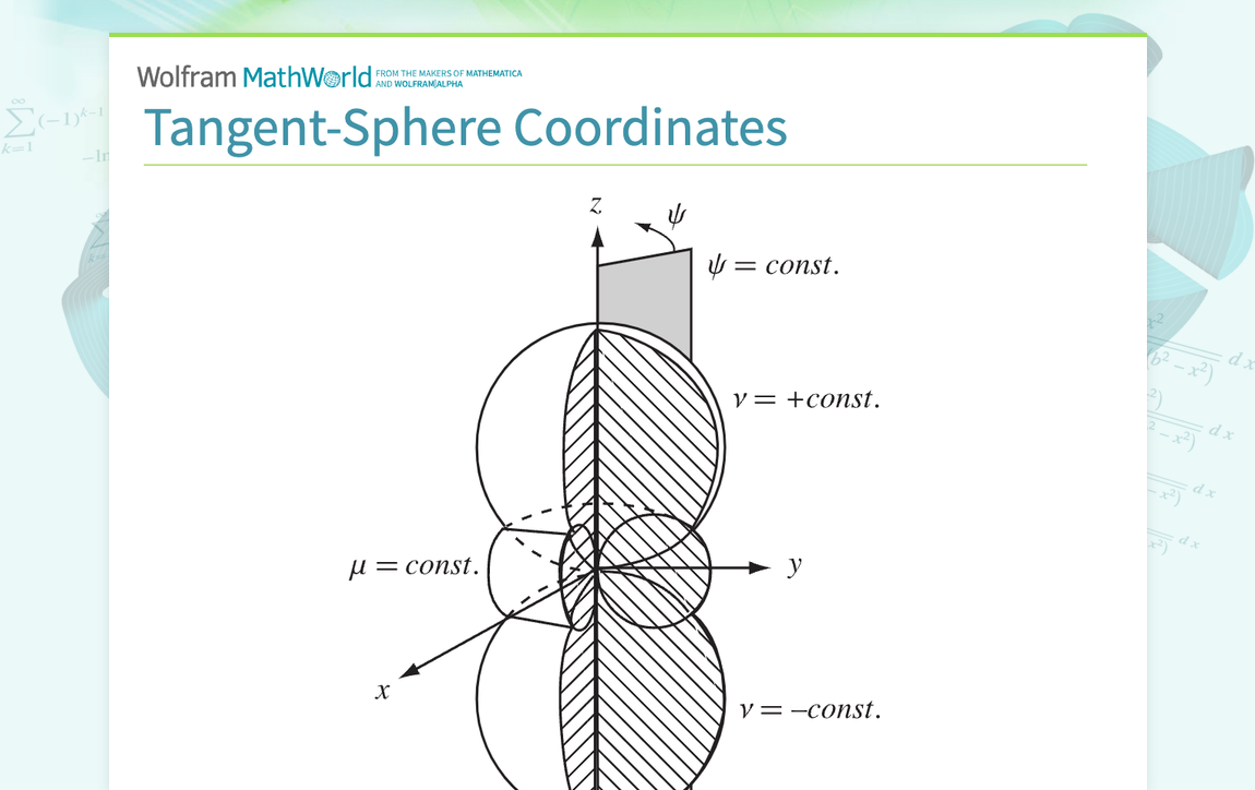 Tangent-Sphere Coordinates -- from Wolfram MathWorld