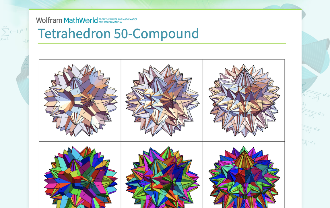 Tetrahedron 50-Compound -- from Wolfram MathWorld