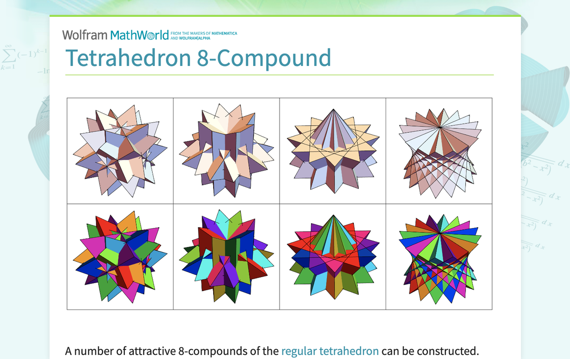 Tetrahedron 8-Compound -- from Wolfram MathWorld