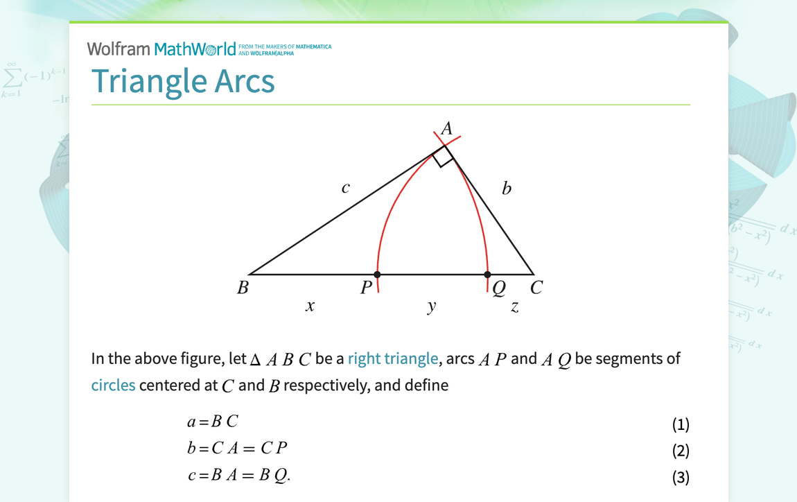 Triangle Arcs -- from Wolfram MathWorld