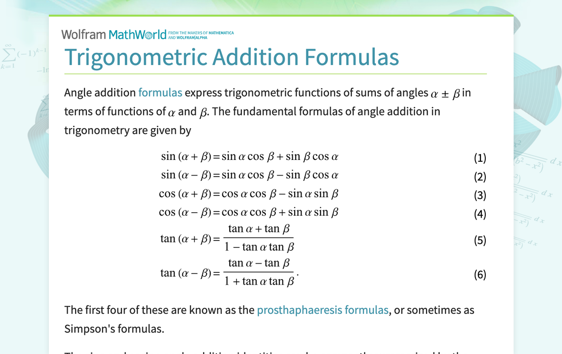 Trigonometry Sin Cos Tan Formulas Cosine Formula What Are Cosine Trigonometry Sin Cos Tan Formulas Cosine Formula What Are Cosine