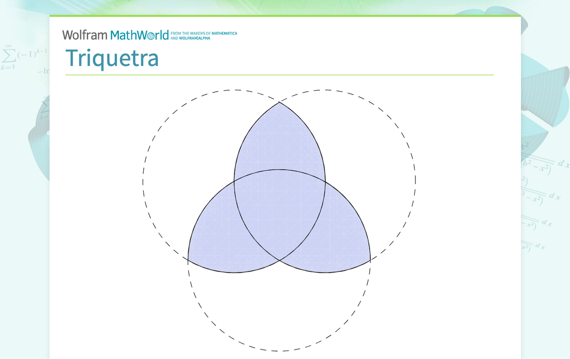 Triquetra -- from Wolfram MathWorld