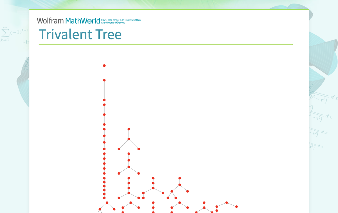 Trivalent Tree -- from Wolfram MathWorld