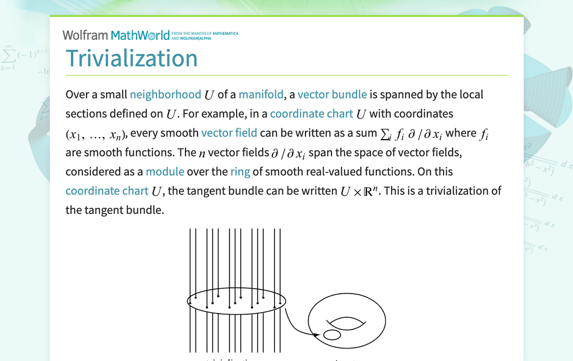 Trivialization -- from Wolfram MathWorld