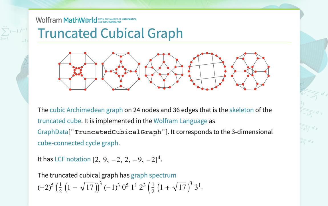 Truncated Cubical Graph -- from Wolfram MathWorld