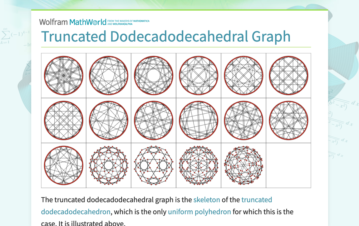 Truncated Dodecadodecahedral Graph -- from Wolfram MathWorld