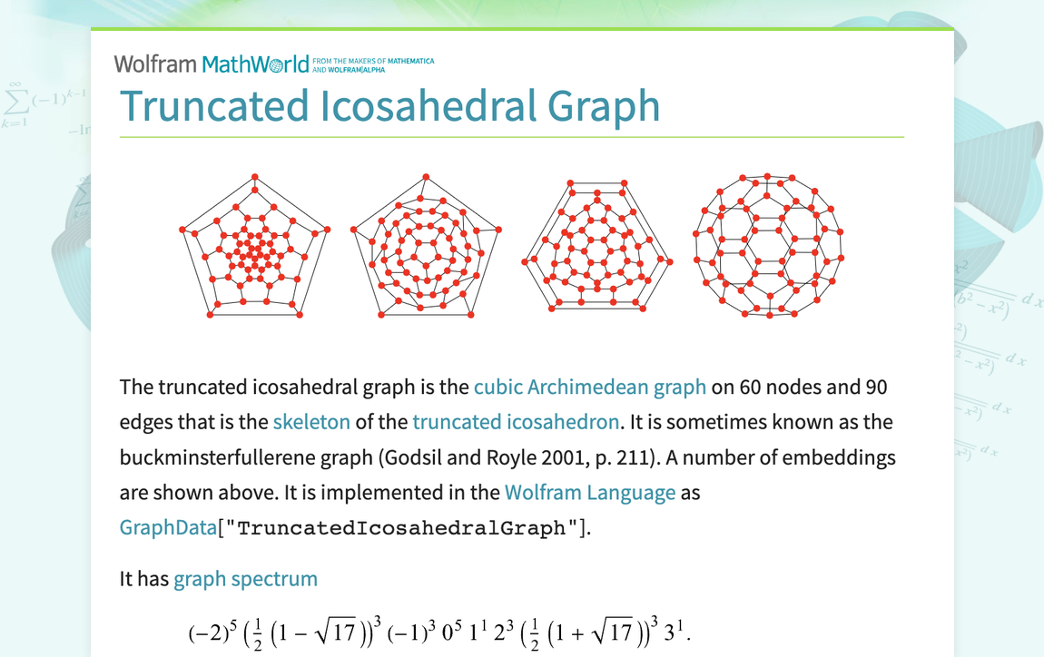 Truncated Icosahedral Graph -- from Wolfram MathWorld