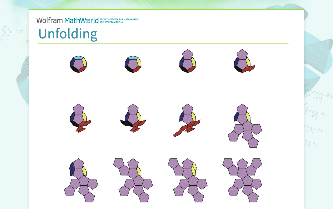 Unfolding -- from Wolfram MathWorld