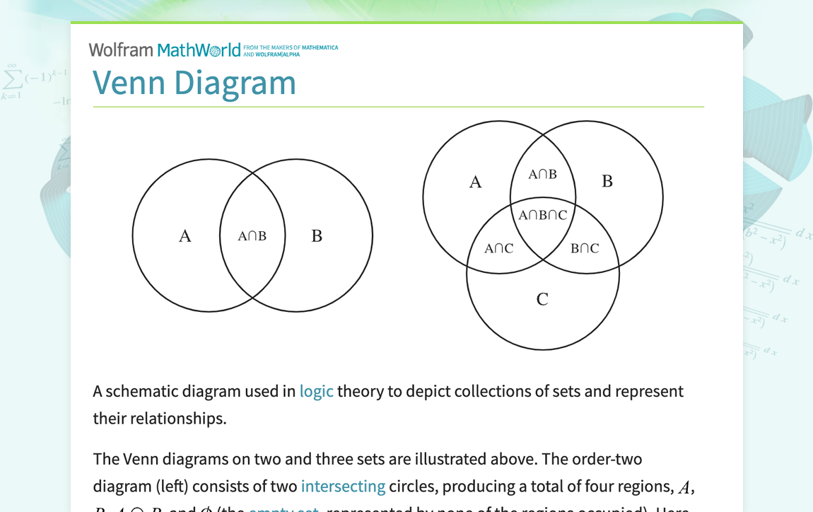 Venn Diagram Geometry Help