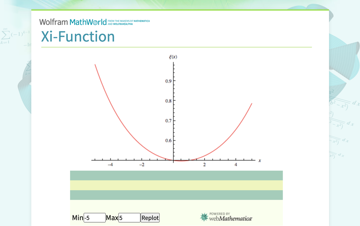 Xi-Function -- from Wolfram MathWorld