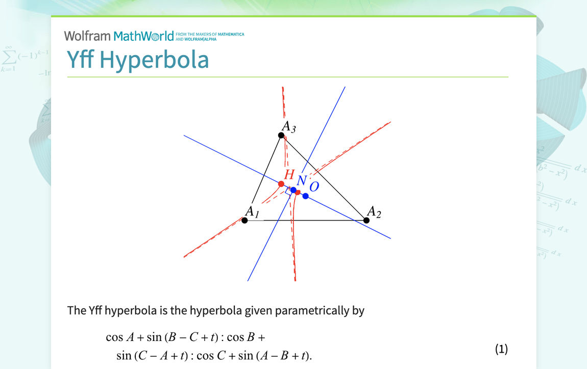 Yff Hyperbola -- from Wolfram MathWorld